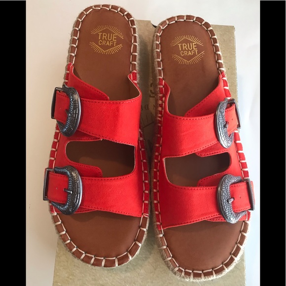 True Craft | Shoes | True Craft Shaker Sandals Espadrilles Platform ...